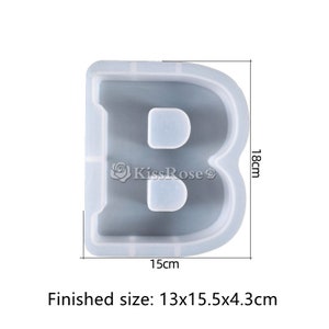 26 Large Alphabet Resin Molds- 6 Inches Uppercase Letter Silicone Mold ...