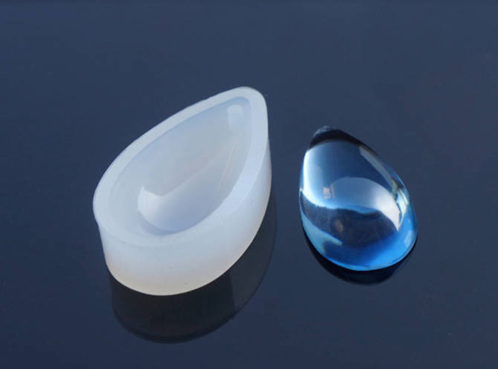 Diamond/Teardrop shape Silicone Mold Cabochon Silicone Mould | Etsy