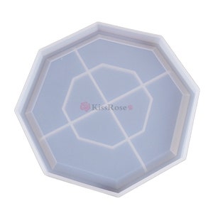 Big Size Octagon Silicone Dish Mold for Resin Craft-octagonal Plate ...