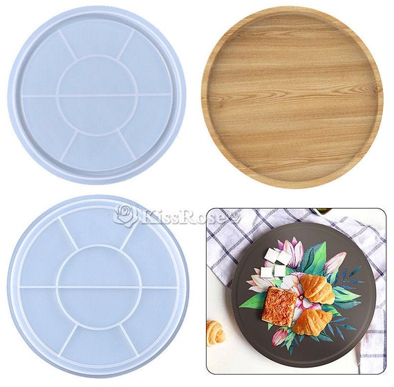 Round Silicone Tray Mold-plate Resin Molds-fruit Tray | Etsy
