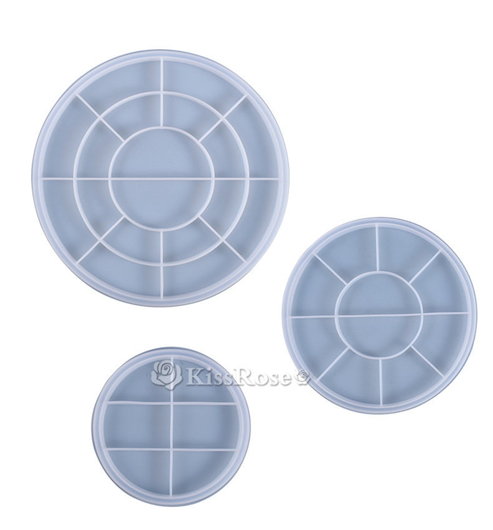 Round Silicone Tray Mold-silicone Coaster Mold-fruit Tray Silicone Mold ...