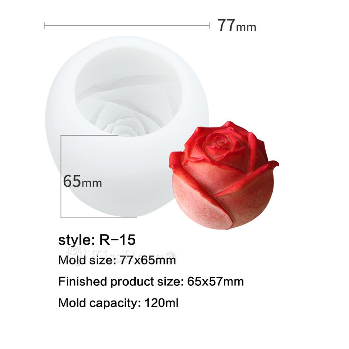 New fashion rose silicone mold for Ice cube making-6 styles | Etsy