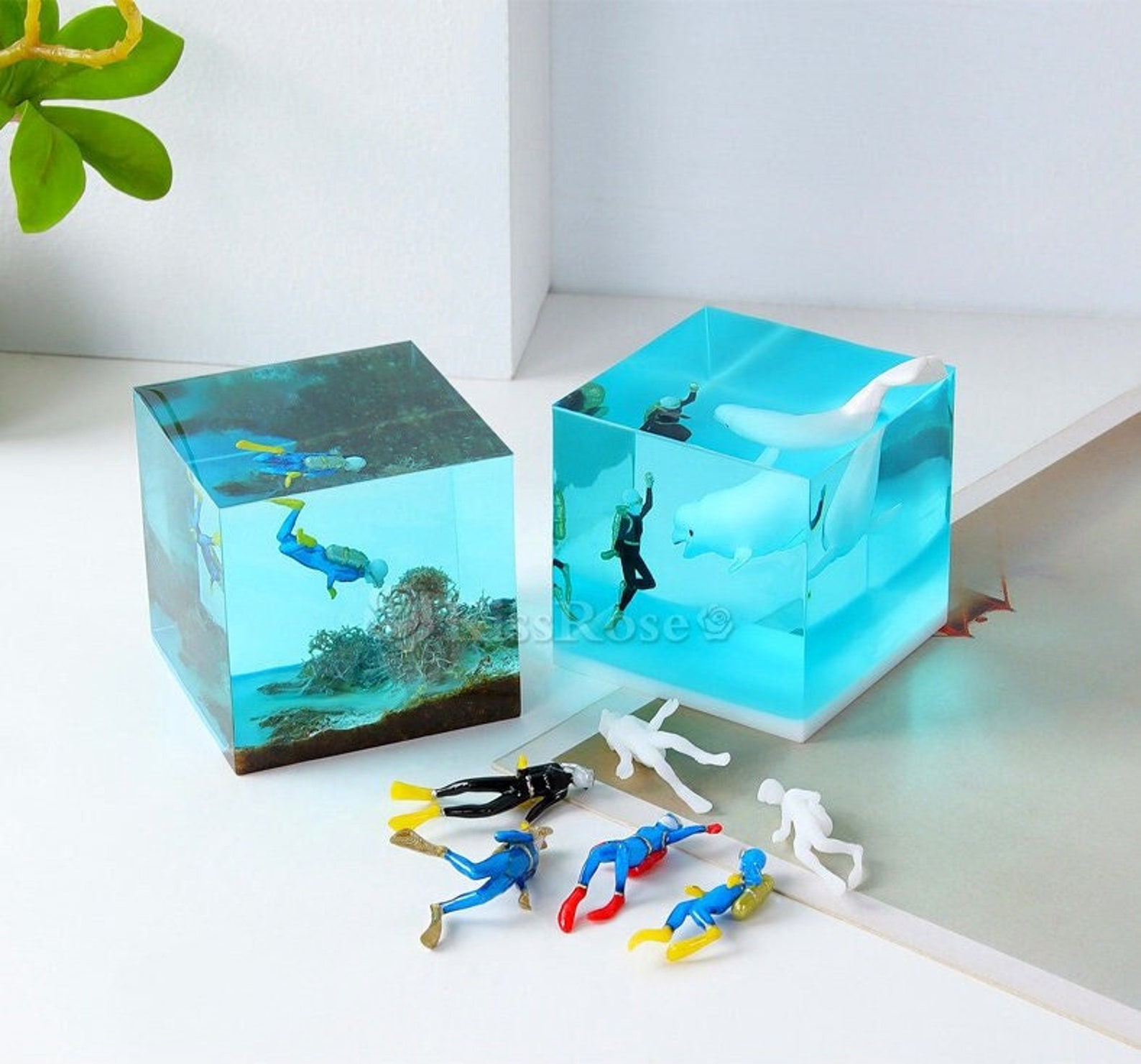 3D Scuba Diver Model Fillers-mini Diver Model for Silicone Mold-filling ...