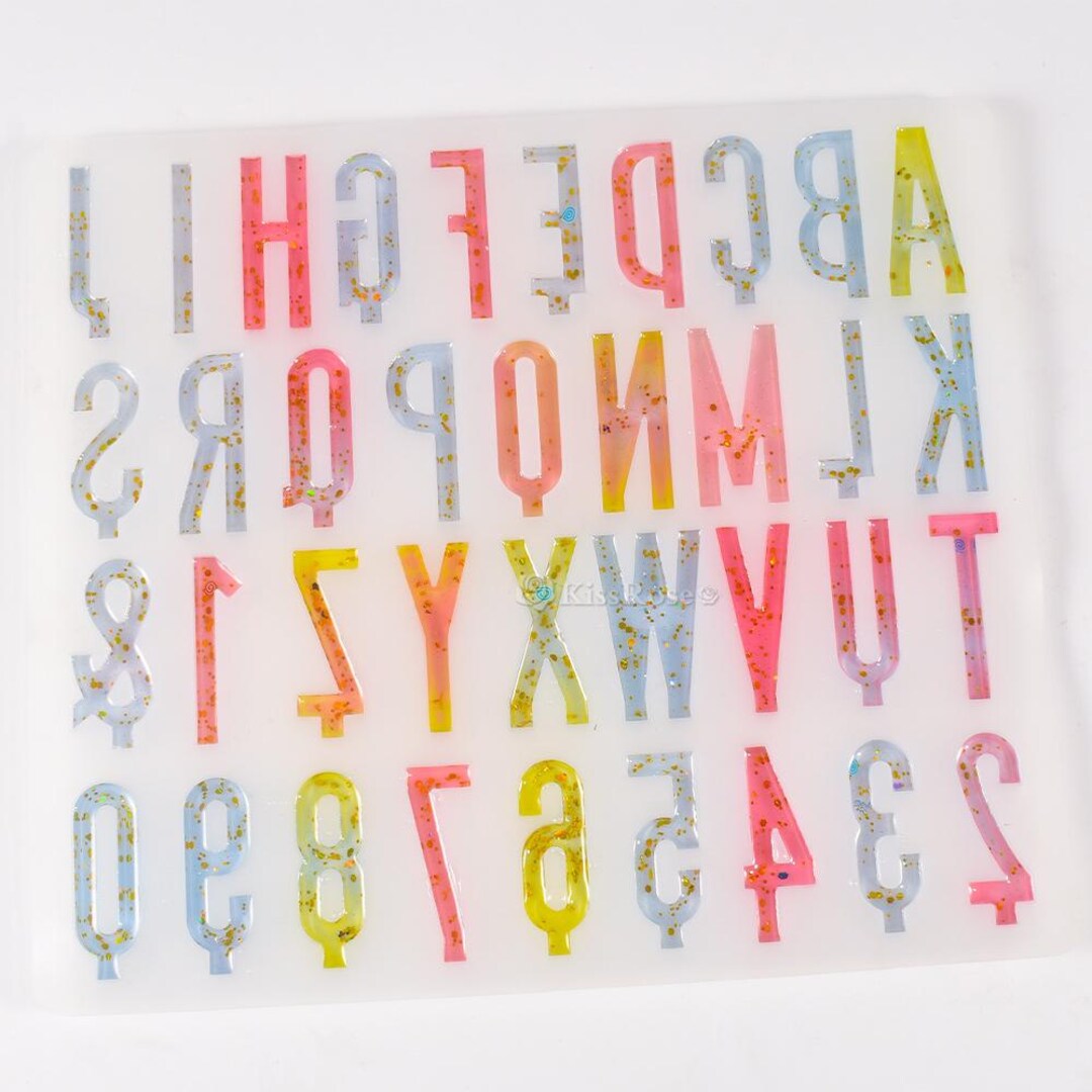 26 English Alphabet Silicone Molds-uppercase Letter Resin Molds-letter ...