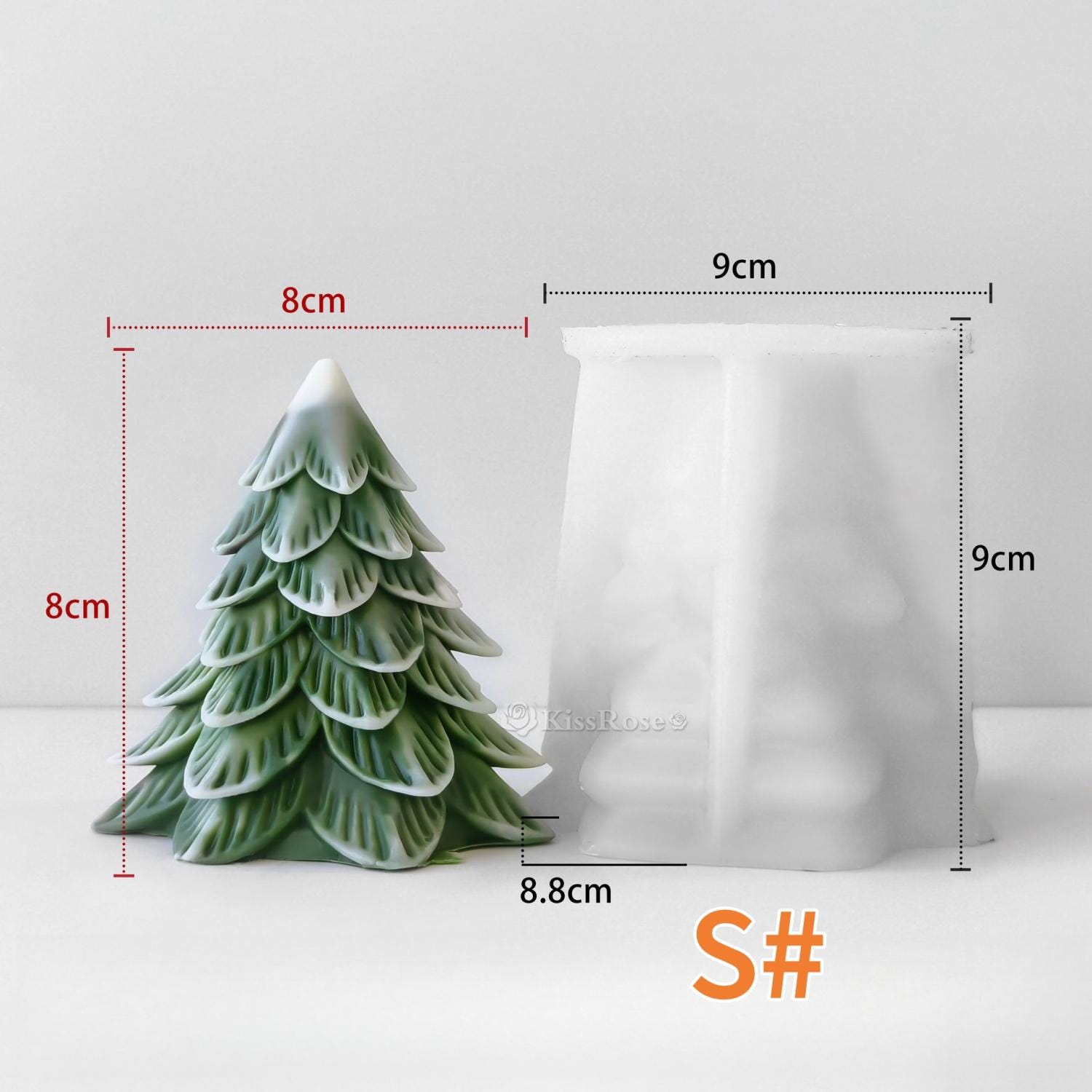 Silicone Mold Christmas Tree-3 Size Pine Tree Candle Mold-scented ...