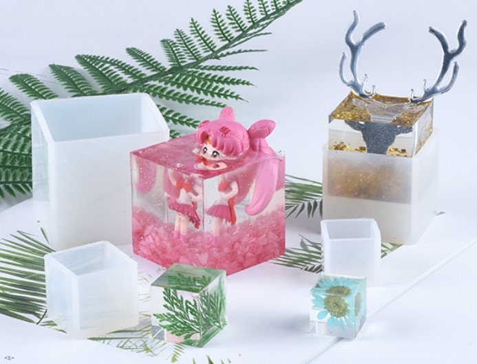 Square Silicone Mold Cube Decoration Mold Jewelry Resin - Etsy
