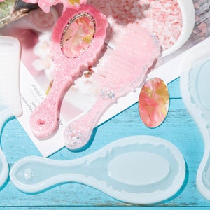 Comb Mirror Silicon Resin Mold - Comb Mold - Resin Mold - Handheld ...