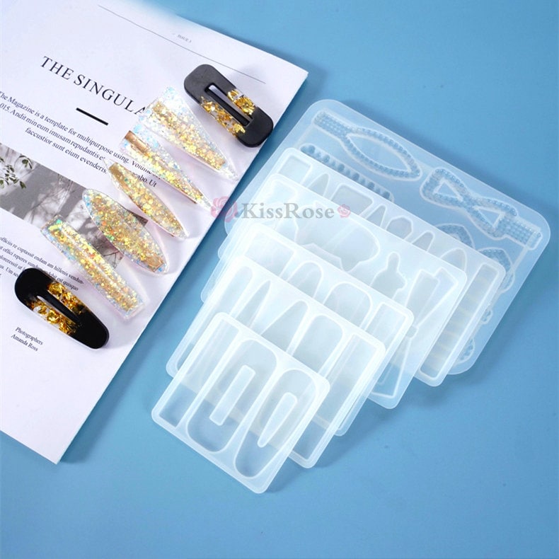 Fashion Silicone Hairpin Mold-diy Hairclip Resin Molds-girls Hairpin ...