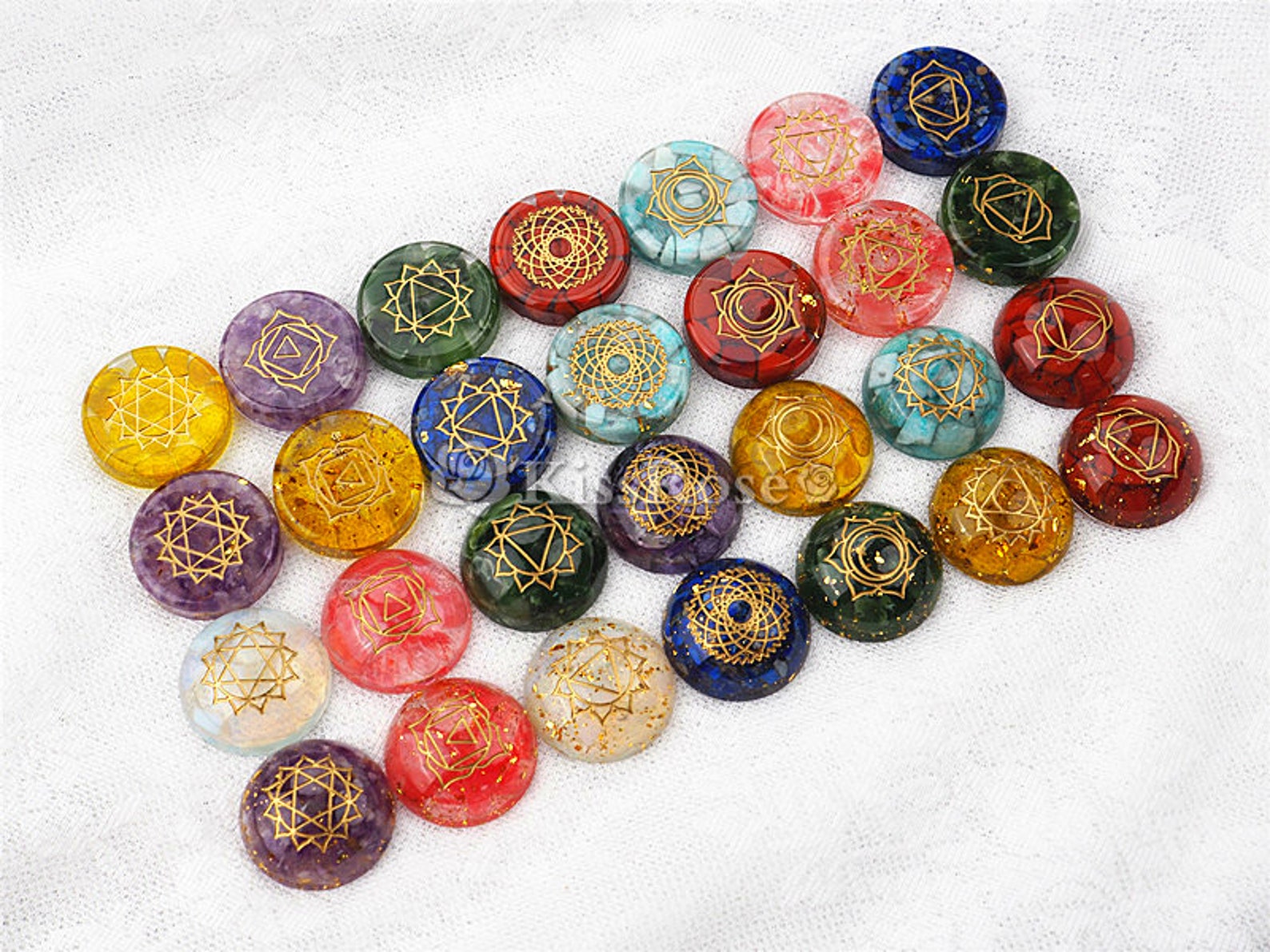 Round Seven Chakras Silicone Pendant Mold-hemisphere Energy - Etsy