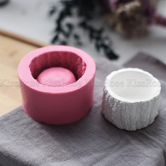 Tools Tree stump mold Concrete planter mold plaster container mold ...