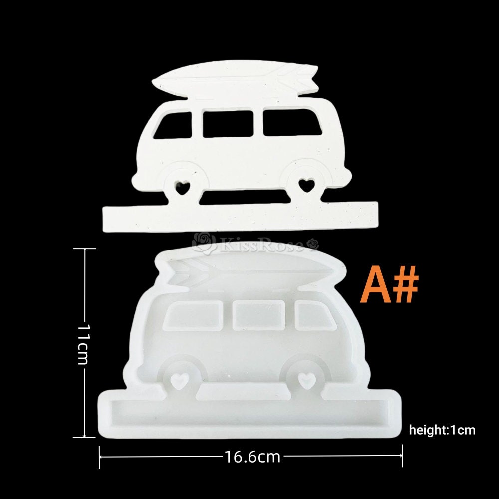 Camping Bus Silicone Mold-beach Bus Insert for Tealight Holder-hollow ...