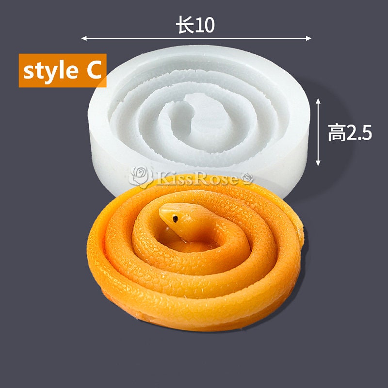 Coiled Snake Candle Holder Mold-silicone Coiled Snake | Etsy