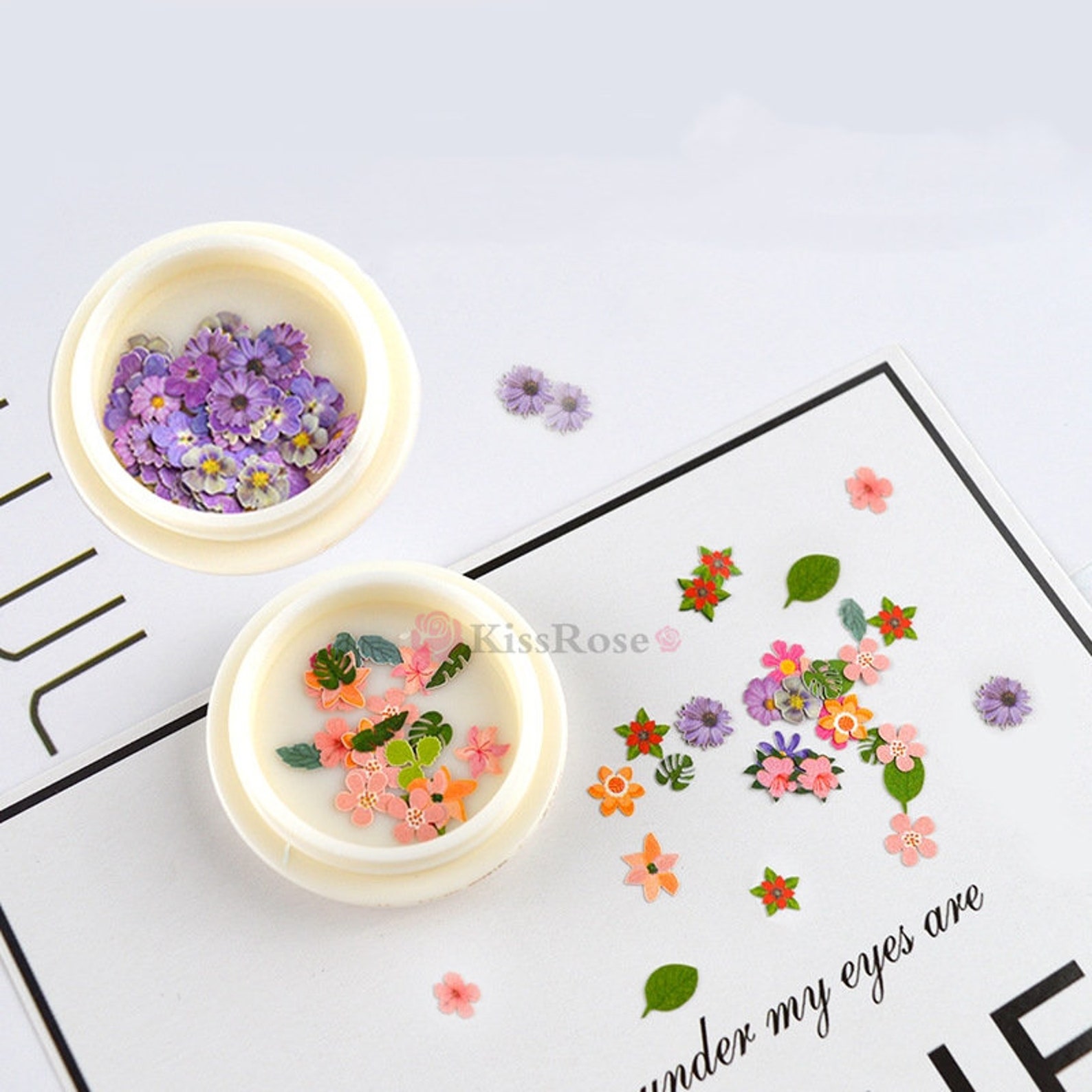 Mixed Beautiful Wood Pulp Flowers for Resin Craft-flowers as Silicone ...