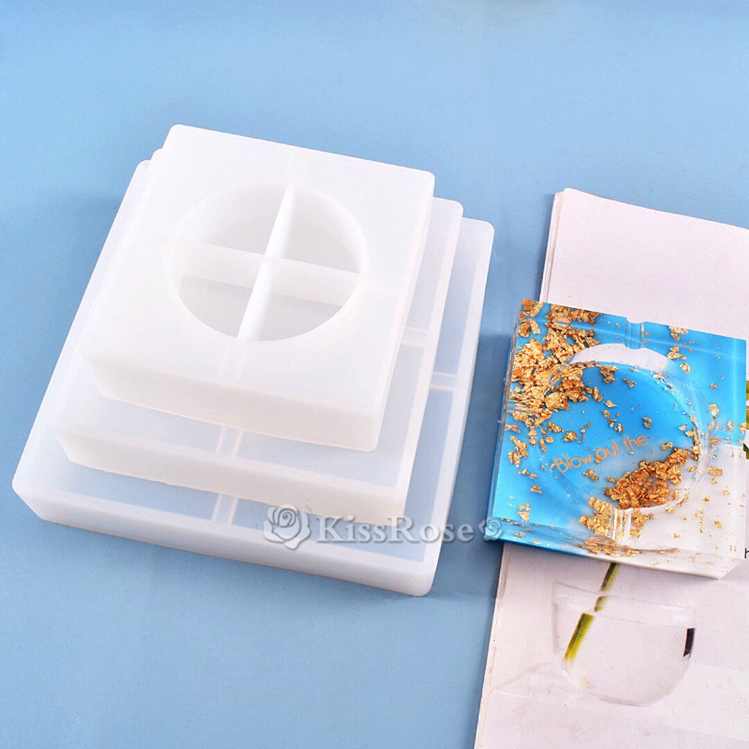 Square Ashtray Mold-silicone Ashtray Mold-ashtray Resin Molds-tobacco ...