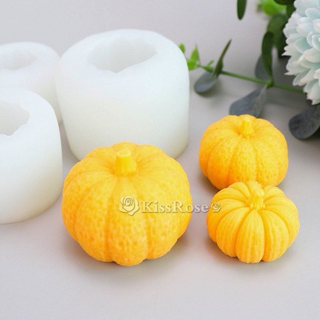 Simulation Silicone Pumpkin Mold-pumpkin Candle Mold-pumpkin Resin Mold ...