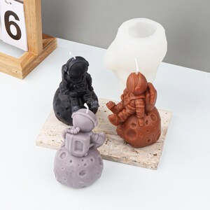 Cute Astronaut Silicone Mold-astronaut Candle Mold-scented Candle Mold ...