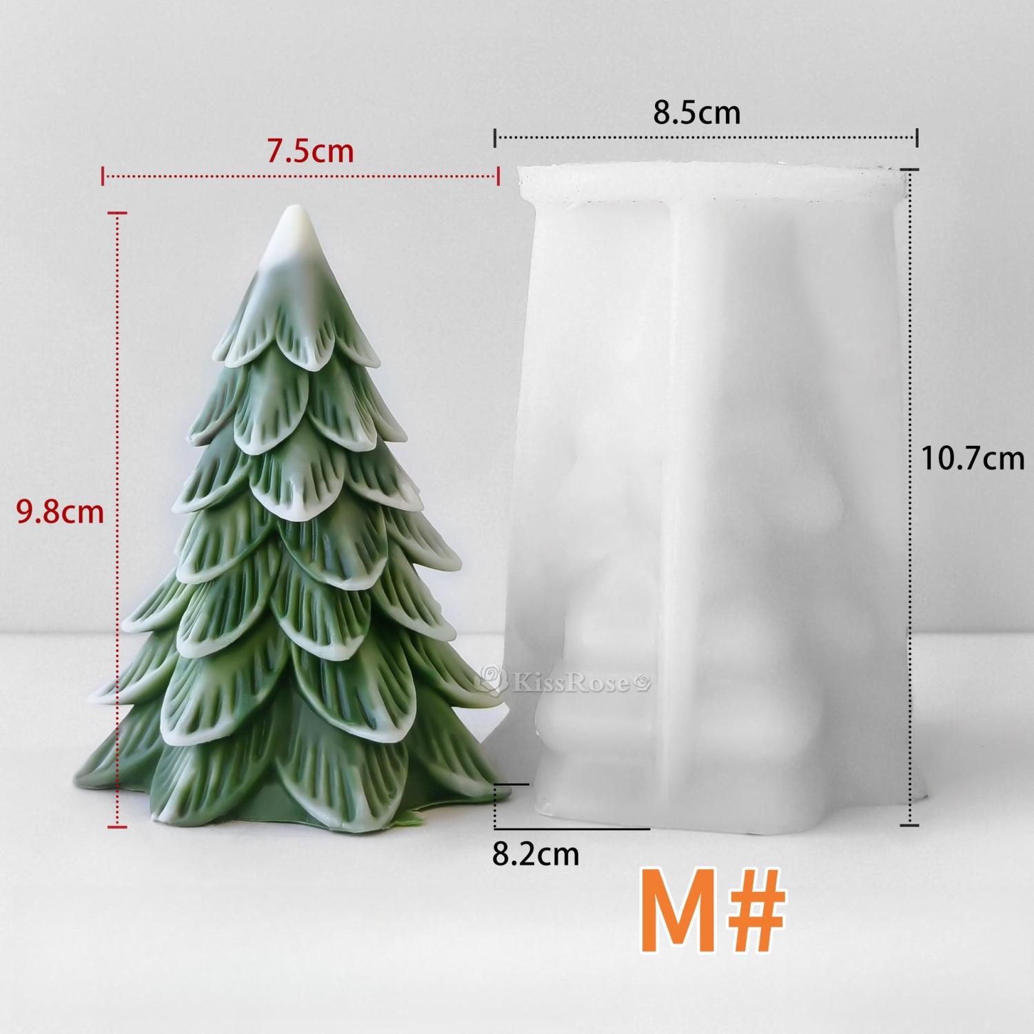 Silicone Mold Christmas Tree-3 Size Pine Tree Candle Mold-scented ...