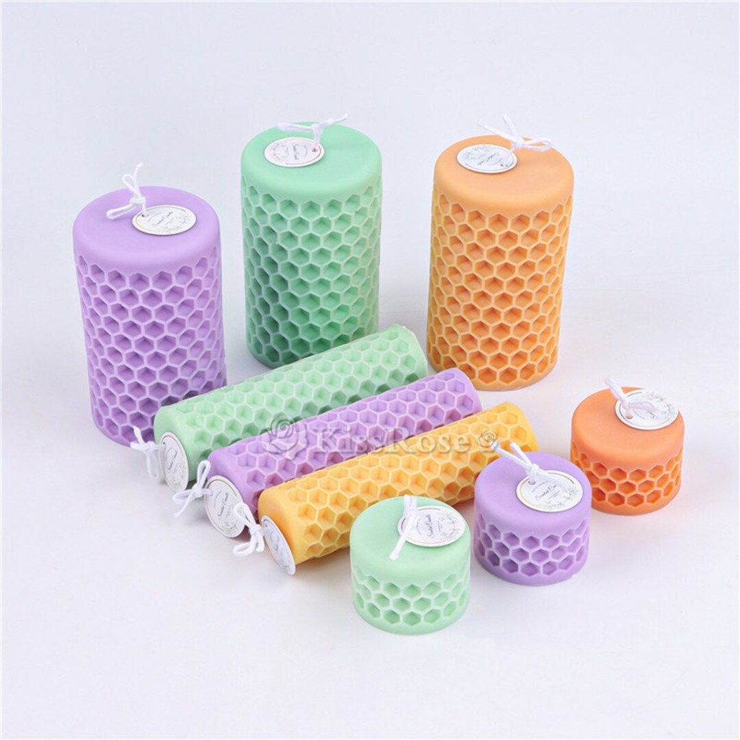 Honeycomb Candle Silicone Mold-silicone Candle Mold-pillar Candle Mold ...