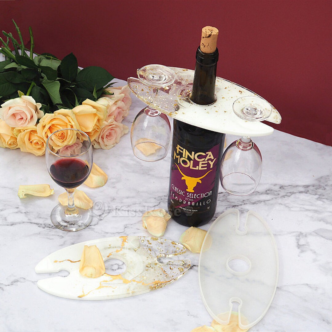 Creative Silicone Wine Rack Mold-oval Wine Glass Rack Resin Molds ...