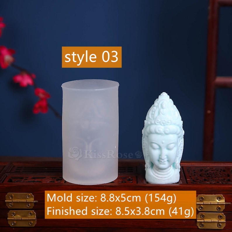 3D Buddha Statue Candle Mold-silicone Buddha Mold-diy Tathagata Statue ...