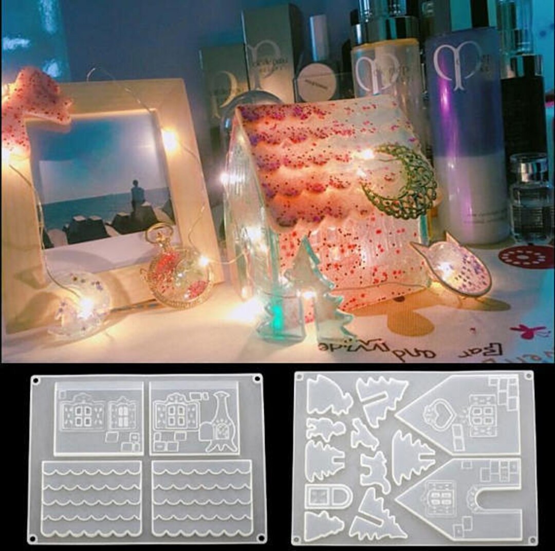 House Shape Silicon Mold- DIY Silicone Mold - Resin Silicon Mold - for ...