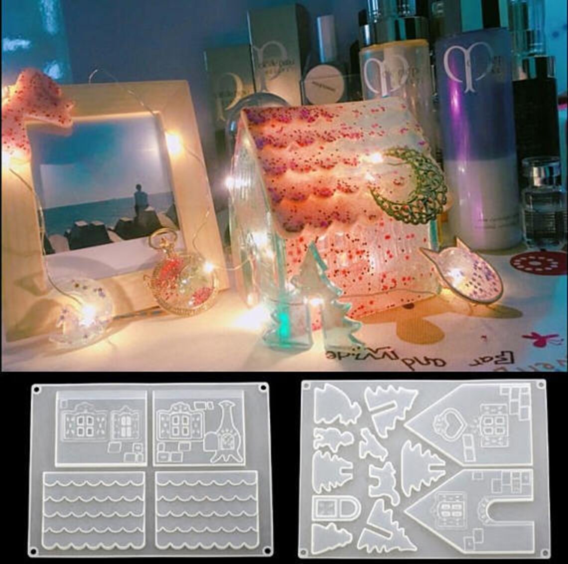 House Shape Silicon Mold- DIY Silicone Mold - Resin Silicon Mold - for ...