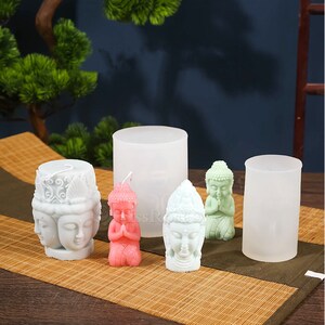 3D Buddha Statue Candle Mold-silicone Buddha Mold-diy Tathagata Statue ...