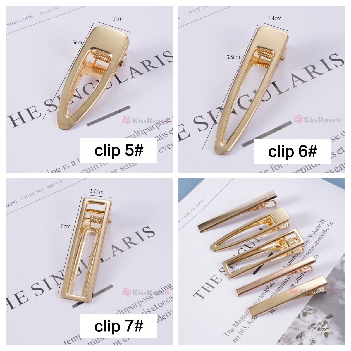 Fashion Silicone Hairpin Mold-diy Hairclip Resin Molds-girls Hairpin ...