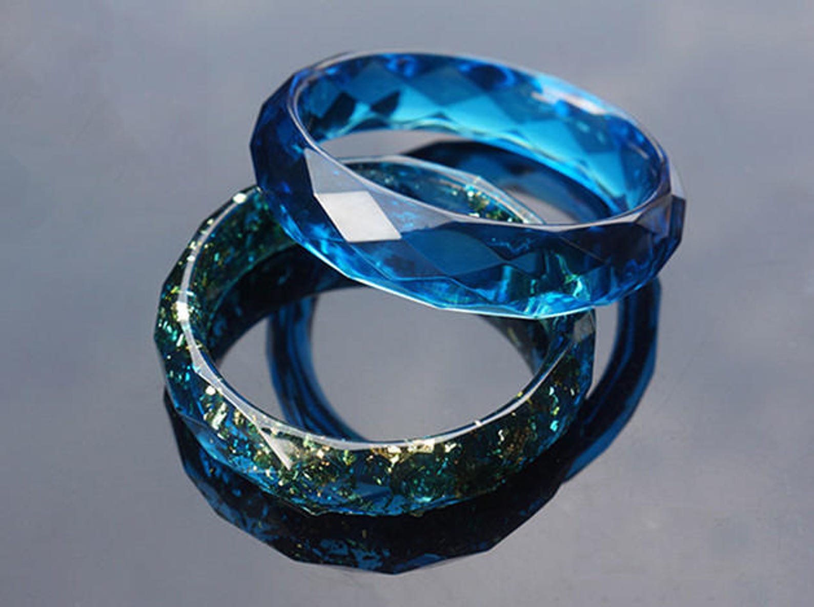 Silicone Bracelet Mold - Wide Flexible Resin Bangle Molds - Rhombic ...