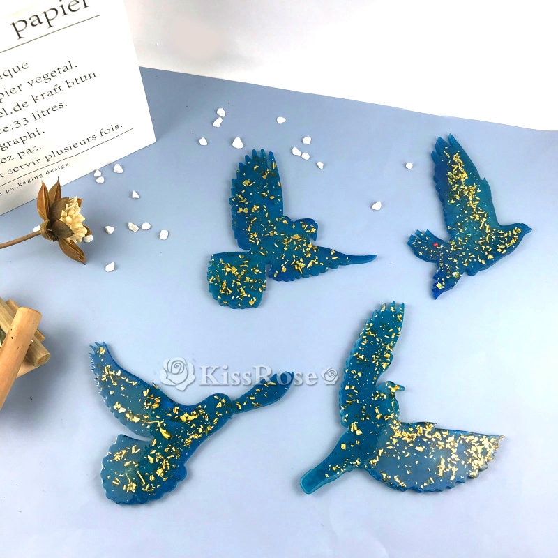 Flying Birds Silicone Coaster Mold-creative Birds Table Mat Resin Molds ...