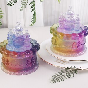 Castle Cake Silicone Mold-castle Birthday Cake Resin Mold-plaster ...