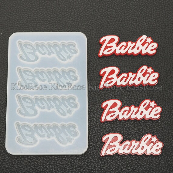 Barbie Nameplate Pendant Resin Molds Charm Silicone Mold Craft | Etsy