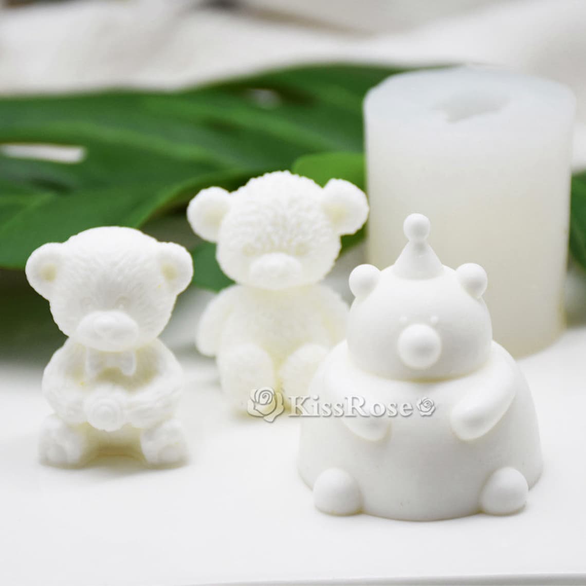 Cute Bear Silicone Mold-bear Candle Mold-bear Plaster Mold-kawaii Bear ...