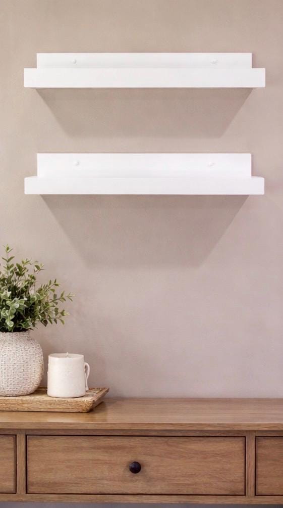 Rustic Wooden Picture Ledge Shelf – Floating Wall Decor Display - Etsy