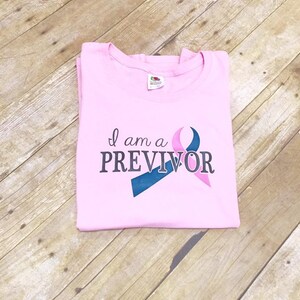 Previvor T-shirt I Am A Previvor Cancer Ribbon - Etsy