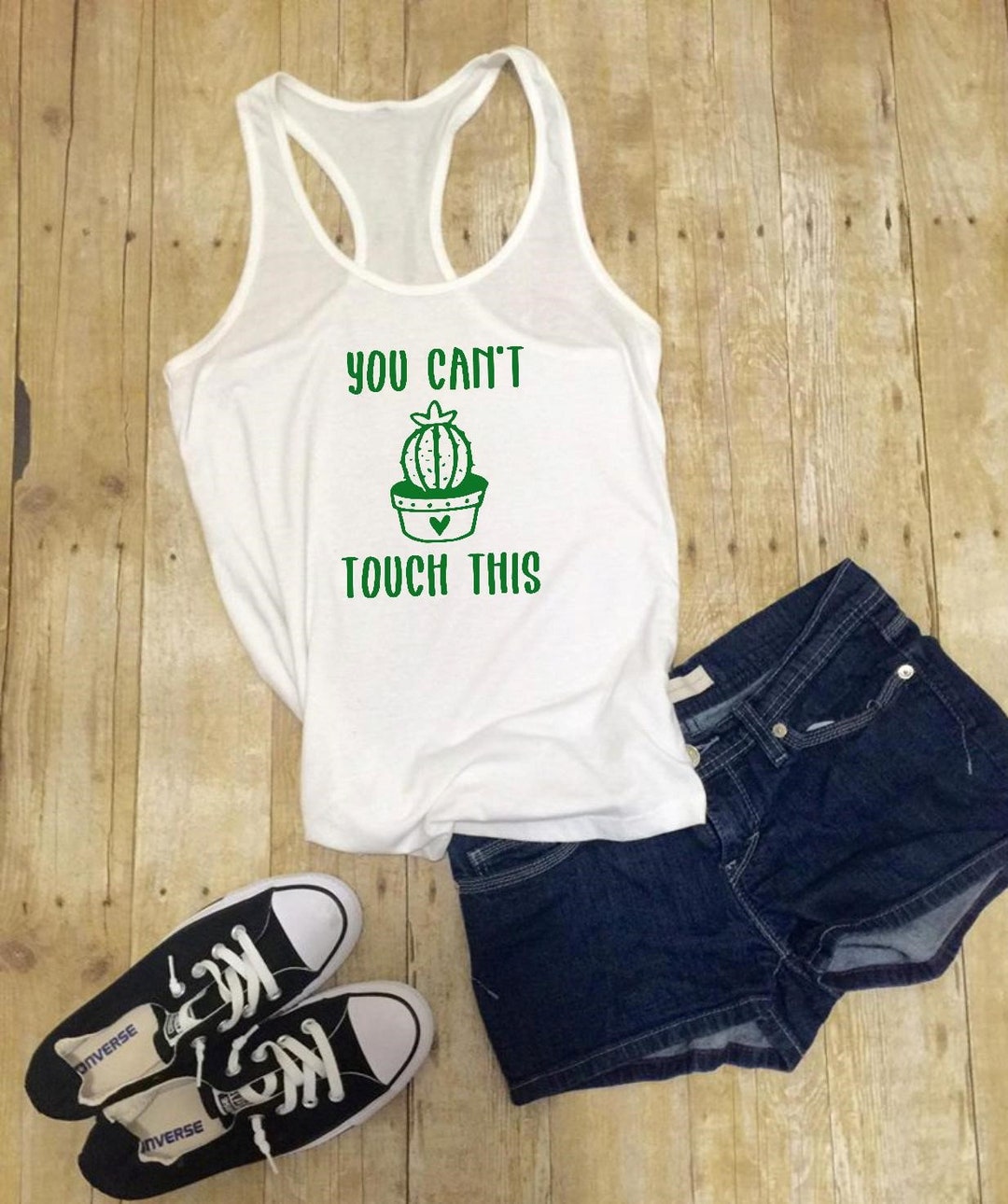 You Can't Touch This Cactus Tank Top, Succulent Tank Top, Womens Tank ...