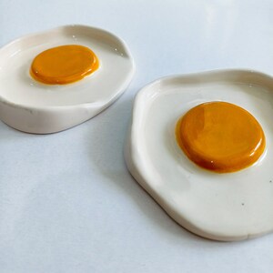 Spoon Rest Fried Egg - Ceramic Kitchen Ware - Handmade Spoon Rest ...