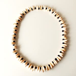Cowrie Shells Long Necklace. Wooden Black Beads. Voodoo Santeria Magic ...