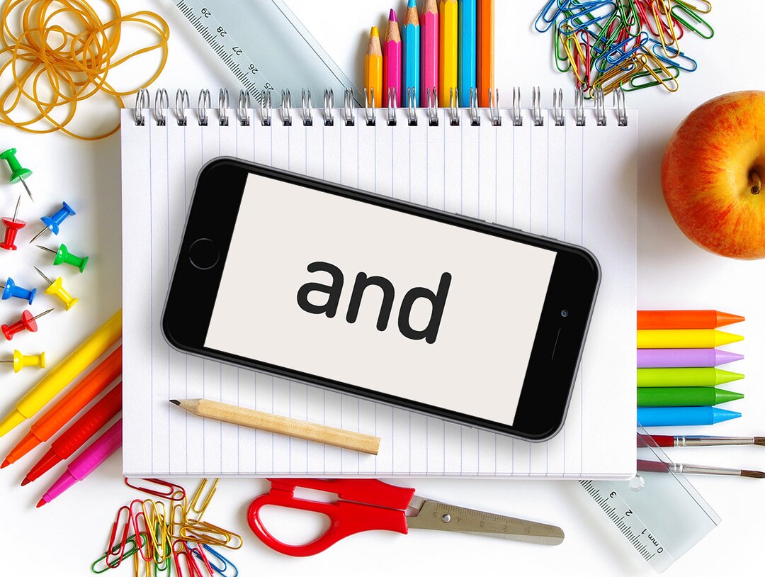 1-100 Digital Sightwords Montessori Flash Cards Sight Words for Smart ...