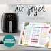 Air Fryer Cooking Times Temps & Measures Kitchen Cheat Sheet - Etsy