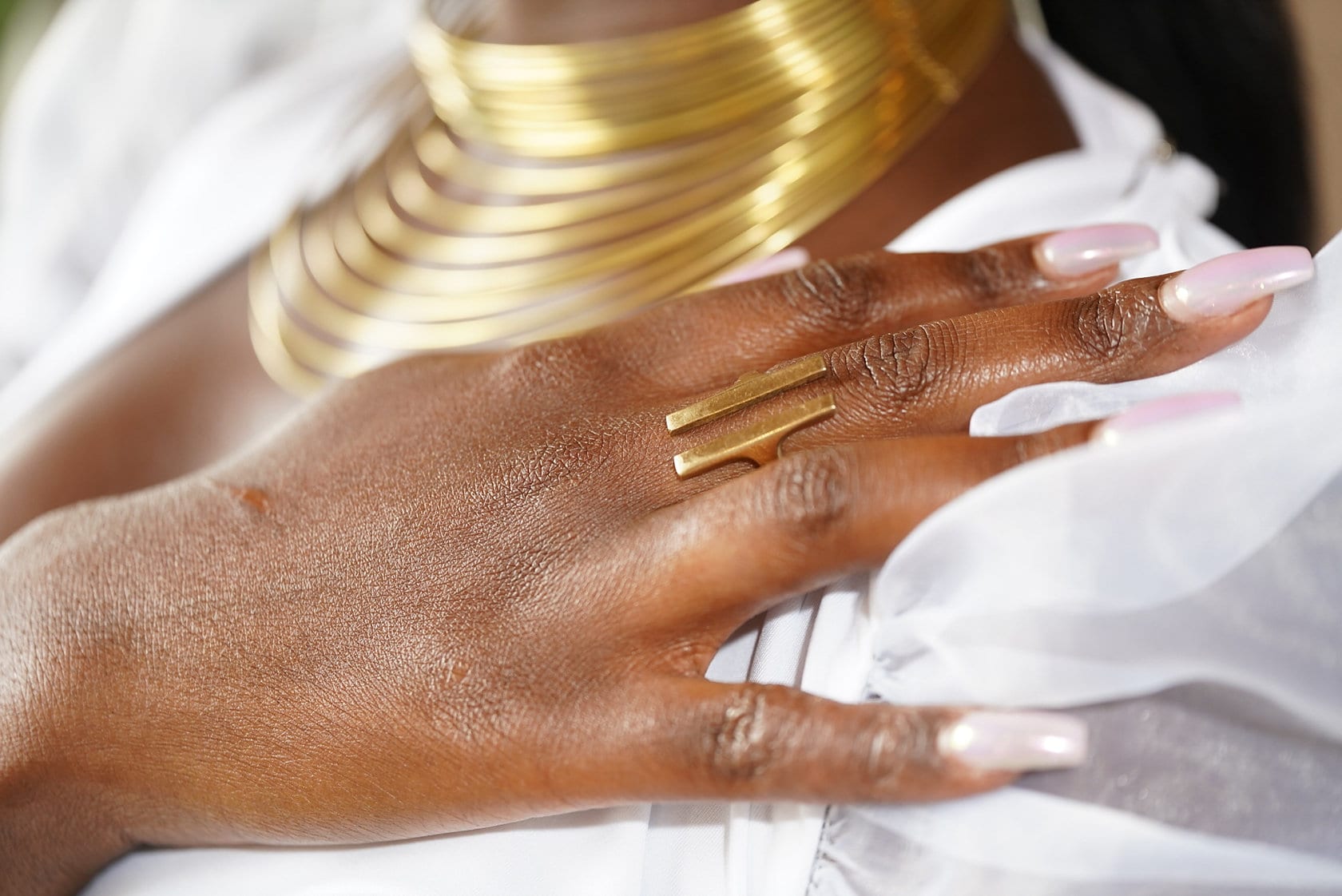 African Choker Multi Layer Brass Coil Necklace Cleopatra - Etsy