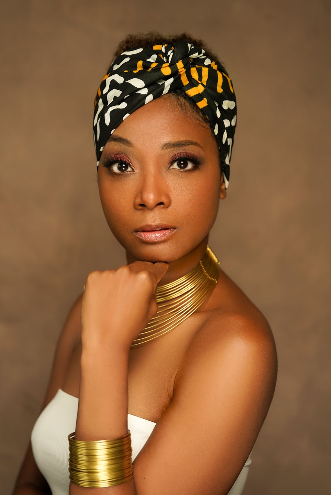 African Print Wired Head Wrap Headbands For Woman Headbands Womans