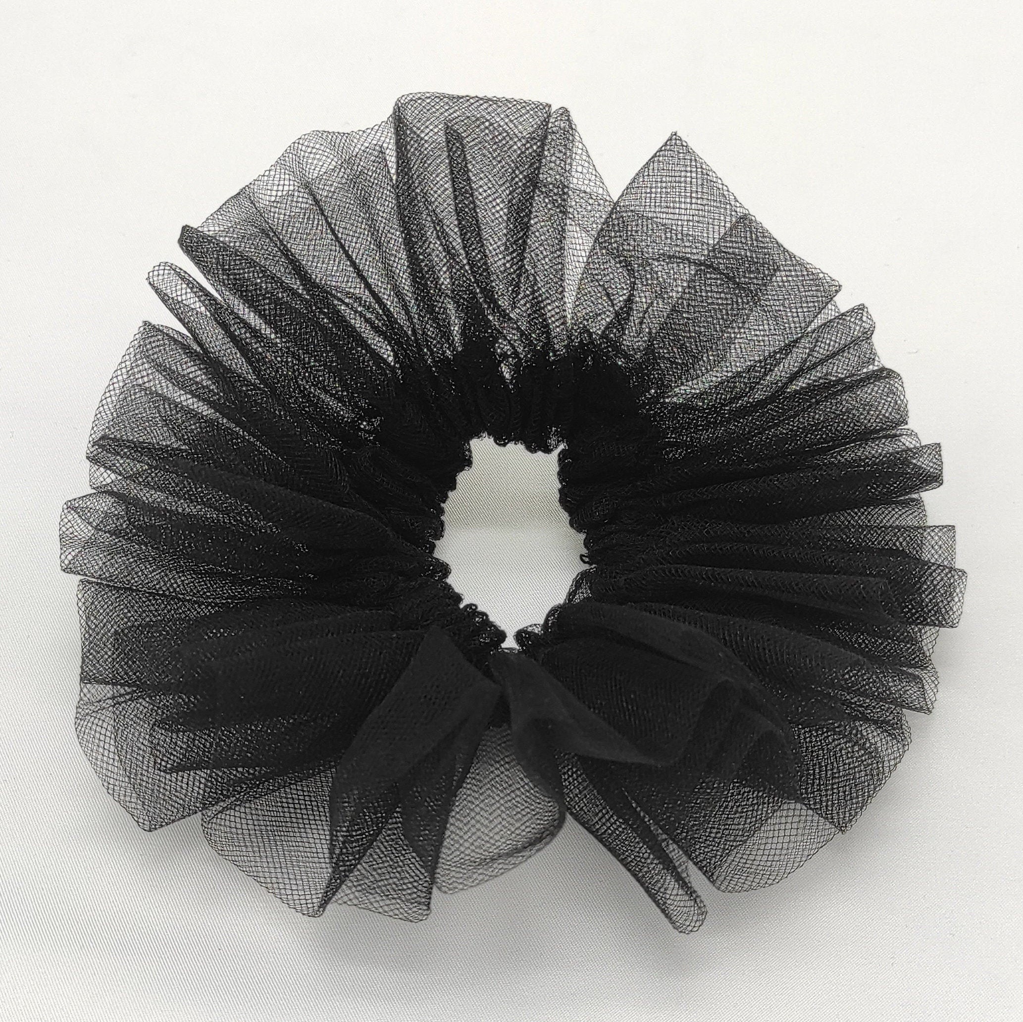 Black Tulle Scrunchie, Ballet Scrunchie, Pink Fluffy Scrunchie ...
