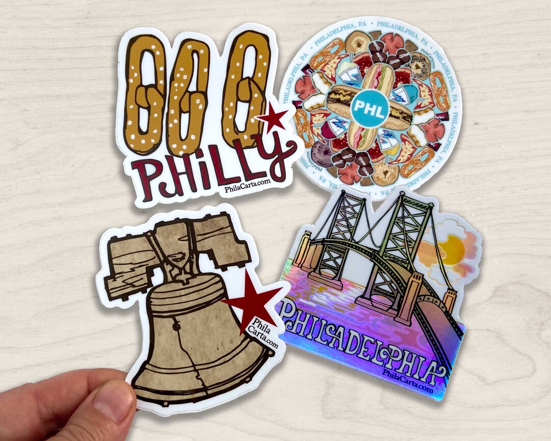 Philly Sticker Pack - Philadelphia Sticker - Philadelphia Skyline ...