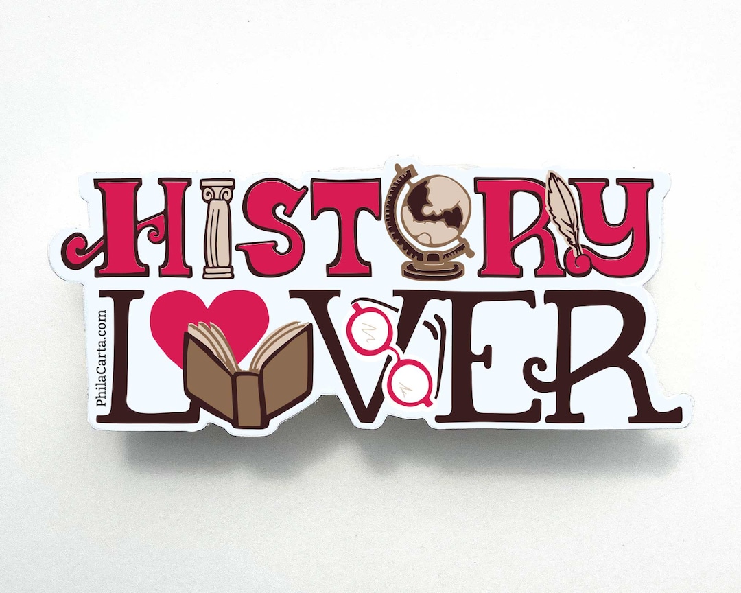History Lover Sticker- History Buff Gift - Car Sticker / Water Bottle ...