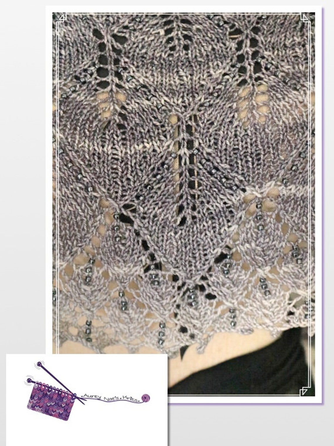 Wool Hand Knitted Lace Shawl Beaded Lacy Shawl Handknit Lace - Etsy ...