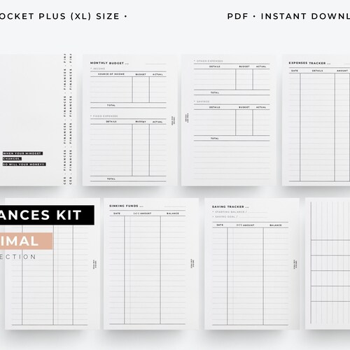 Daily Planner Printable Pocket XL Daily Planners and | Etsy