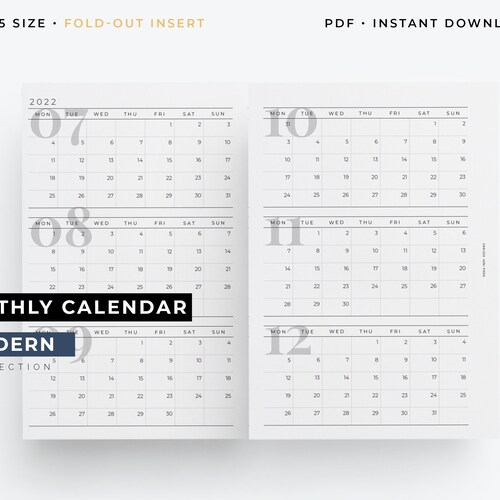 A5 Fold-out Yearly Goals - Etsy