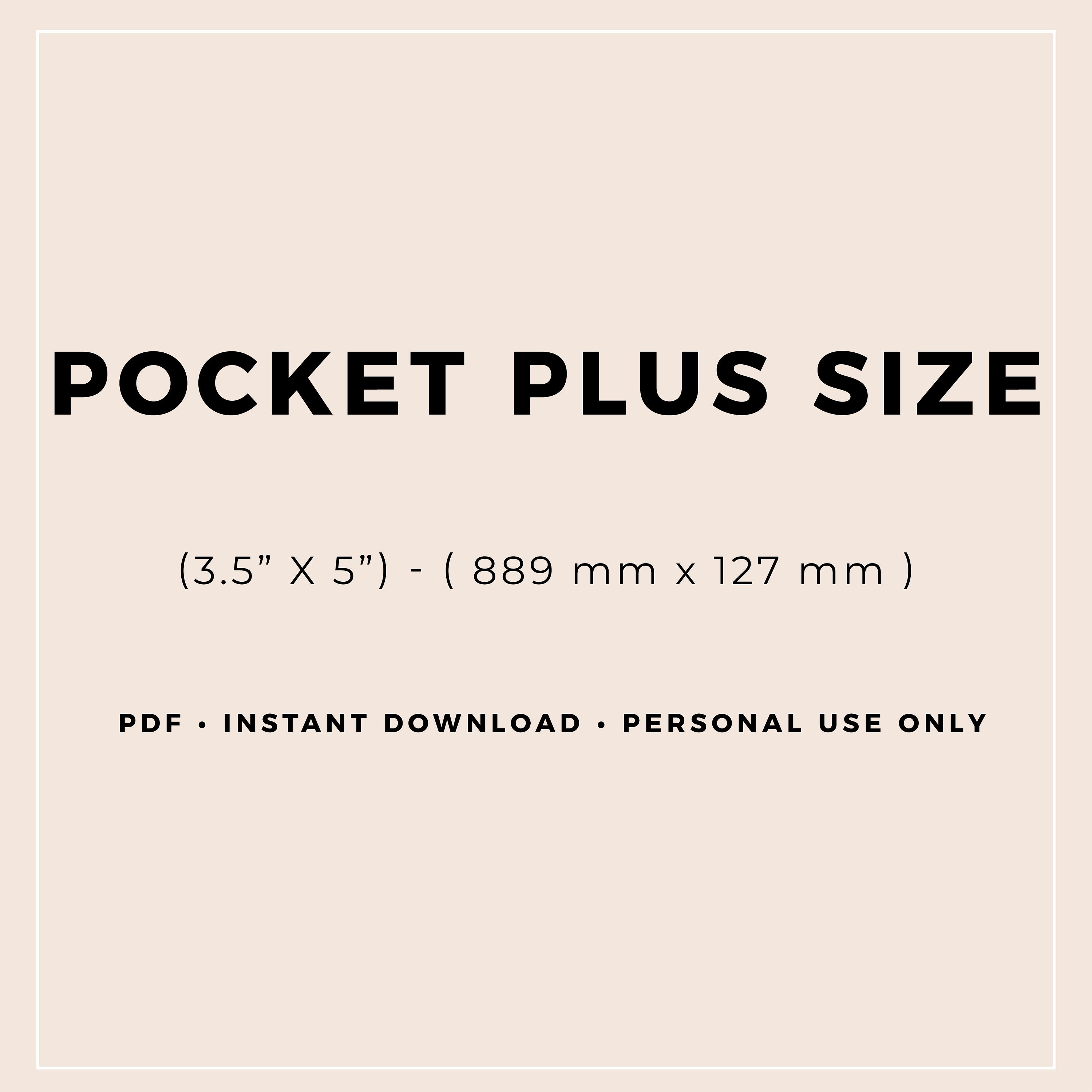 Pocket Plus Fillable Inbox Printable Planner Pocket XL - Etsy
