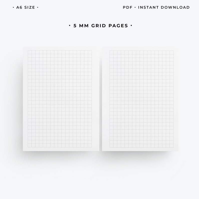 A6 Dot Grid Paper Printable Lines & Graph Paper Printable - Etsy